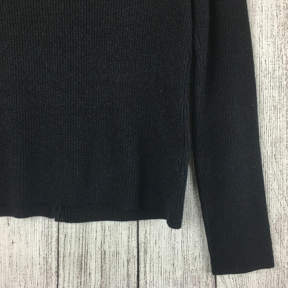 Merona | Sweaters | Merona Black Silver Thread Cardigan Sweater Size M ...